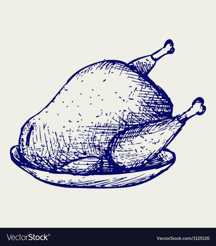 Жареная курица рисунок 58 фото
